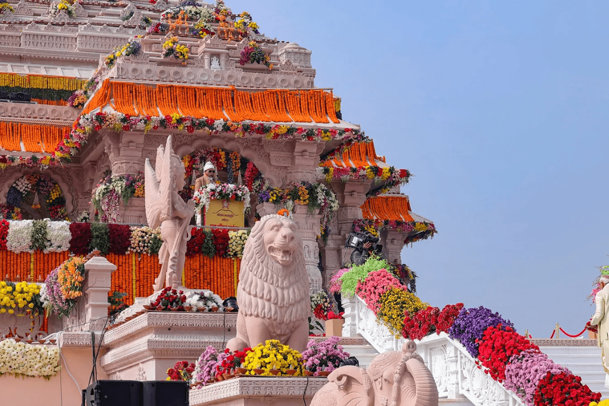 Construction of Ayodhya's Ram Temple Nears Completion Amidst Devotee ...